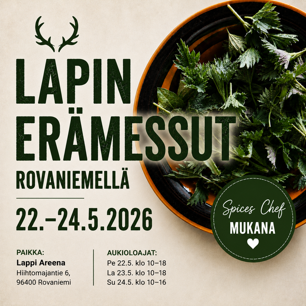 Spices Chef mukana Riihimäen Kansainvälisillä Erämessuilla 5.–7.6.2026